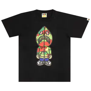A BATHING APE Sta Camo Classic Milo Shark Tee /multicolor - Black