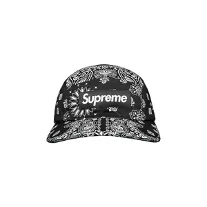 Supreme Bandana Camp Cap - Black