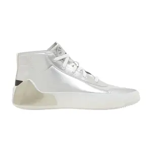 Adidas By Stella Mccartney Treino Mid Metallic Sneakers - Silver