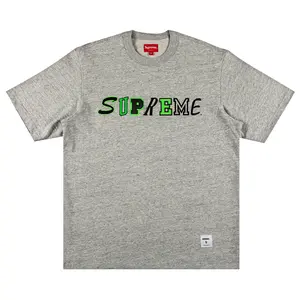 Supreme Collage Logo Short-sleeve Top 'heather - Grey