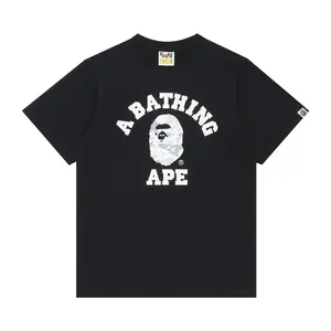 A BATHING APE Space Camo College Tee - Black