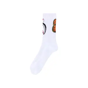 A BATHING APE Shark Socks - White