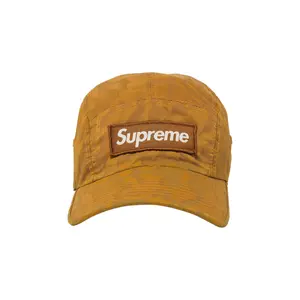 Supreme Overdyed Camo Nylon Camp Cap - Orange