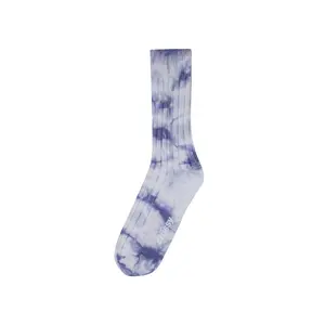 StÜssy Dyed Ribbed Crew Socks - Purple