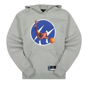 JORDAN X Fragment Image Pullover Hoodie - Grey