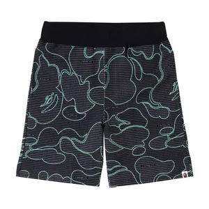 A BATHING APE Camo Sweat Shorts - Black