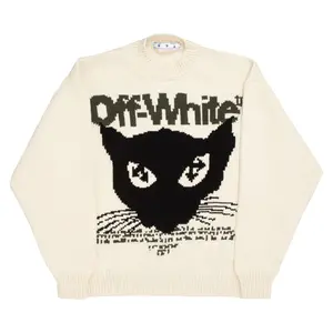 Off-White Cat Chunky Crewneck - White