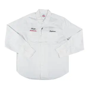Supreme X Honda Fox Racing Work Shirt - White