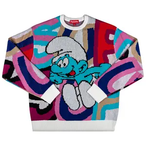 Supreme X Smurfs Sweater