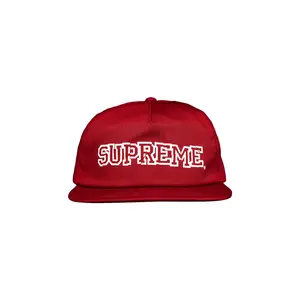 Supreme Shattered Logo 5-panel Cap - Red