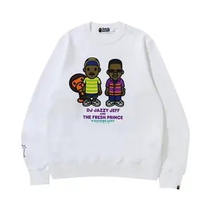 A BATHING APE The Fresh Prince And Dj Jazzy Jeff Baby Milo Crewneck - White