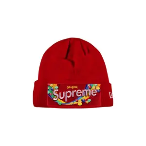 Supreme X Skittles X New Era Beanie - Red