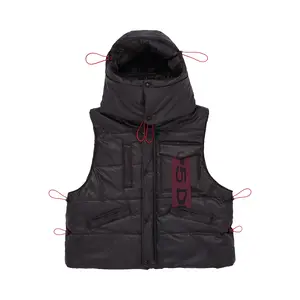 SP5DER Hooded Puffer Vest