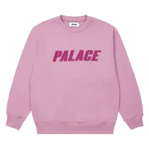 PALACE Iridescent Appliqué Crewneck - Purple