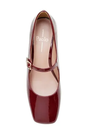 Linea Paolo Monroe Block Heel Mary Jane - Burgundy