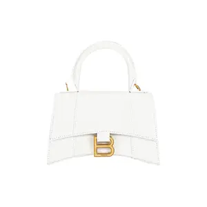 Balenciaga Hourglass Xs Top Handle Bag - White