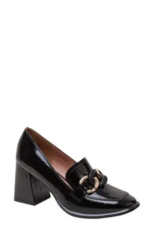 Linea Paolo Cece Block Heel Loafer - Black