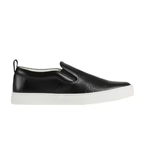 Gucci Gg Embossed Slip-on - Black