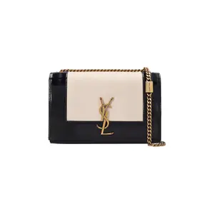 Saint Laurent Small Kate Chain Bag 'alabaster/black