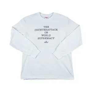 Supreme X Undercover X Public Enemy Counterattack Long-sleeve T-shirt - White