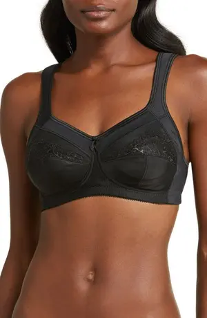 AMOENA Isadora Wireless Pocketed Bra - Black