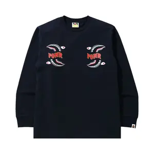 A BATHING APE Shark Ponr Long-sleeve Tee - Blue