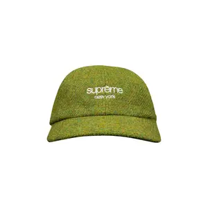 Supreme Harris Tweed Classic Logo 6-panel Cap - Green