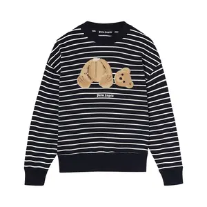 Palm Angels Striped Sweatshirts Hoodies For Men