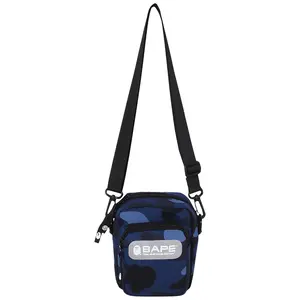 A BATHING APE Color Camo Mini Shoulder Bag - Blue