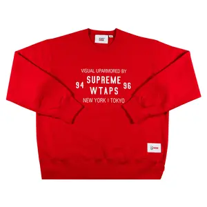 Supreme X Wtaps Crewneck - Red