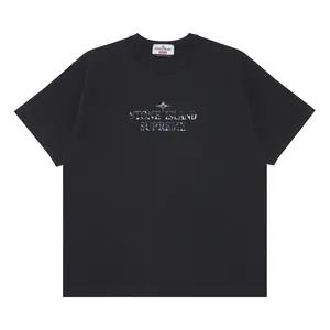 Supreme X Stone Island Short-sleeve Top - Black