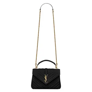 Saint Laurent Medium College Shoulder Bag - Black