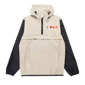 Play Comme Des Garcon X K-way Full Zip Hoodie