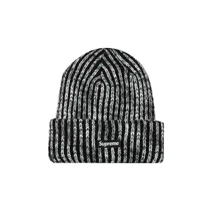 Supreme Rainbow Knit Beanie - Black