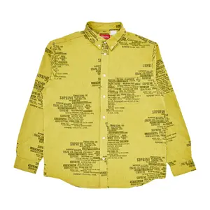 Supreme Trademark Jacquard Denim Shirt