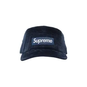 Supreme Corduroy Camp Cap - Blue