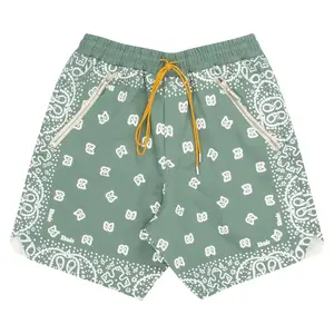 Rhude Bandana Print Shorts - Tan