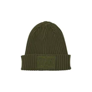 Supreme Overdyed Patch Beanie - Brown