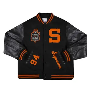 Supreme Team Varsity Jacket - Black