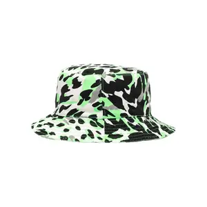 We11Done Leopard Printed Bucket Hat - Green