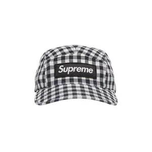 Supreme Supreme Gingham Camp Cap Black