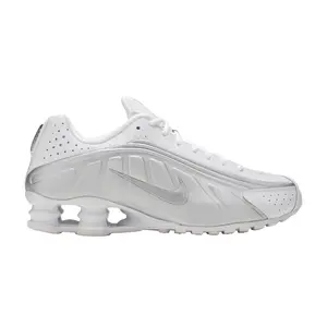Nike Shox R4 Metallic Sneakers - White