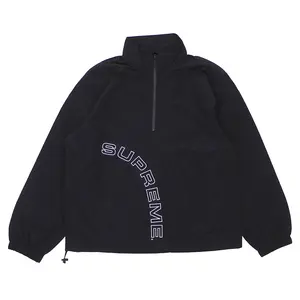 Supreme Corner Arc Half Zip Pullover - Black