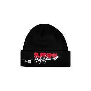 Supreme X Yohji Yamamoto X New Era Beanie - Black | Editorialist