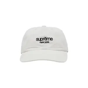 Supreme Classic Logo 6-panel Cap - Cream