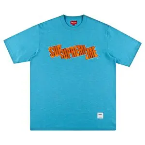 Supreme Cut Logo Short-sleeve Top 'bright - Blue