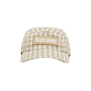 Supreme Supreme Gingham Camp Cap Tan