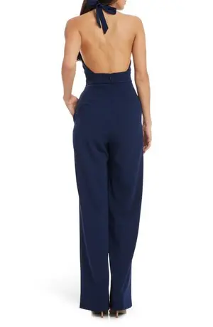 Dress The Population Miller Halter Jumpsuit