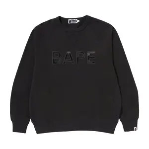 A BATHING APE Patch Relaxed Fit Crewneck - Black