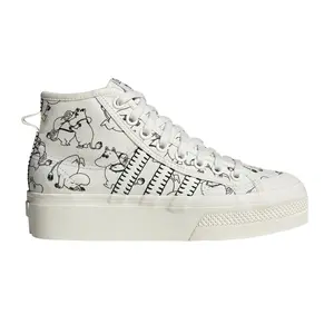 Adidas Moomin X Nizza Platform Mid Sneakers - White